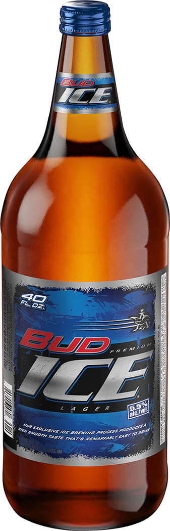 Bud Ice 12 Pack (40 oz Bottles) – The Booze Outlet