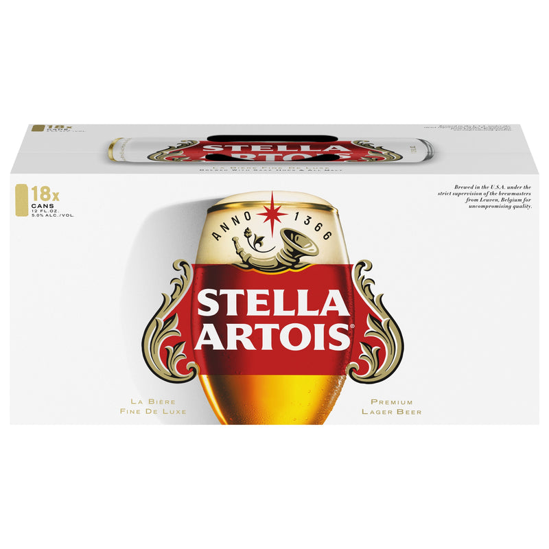 Stella Artois 18 Pack (12 oz Cans) – The Booze Outlet