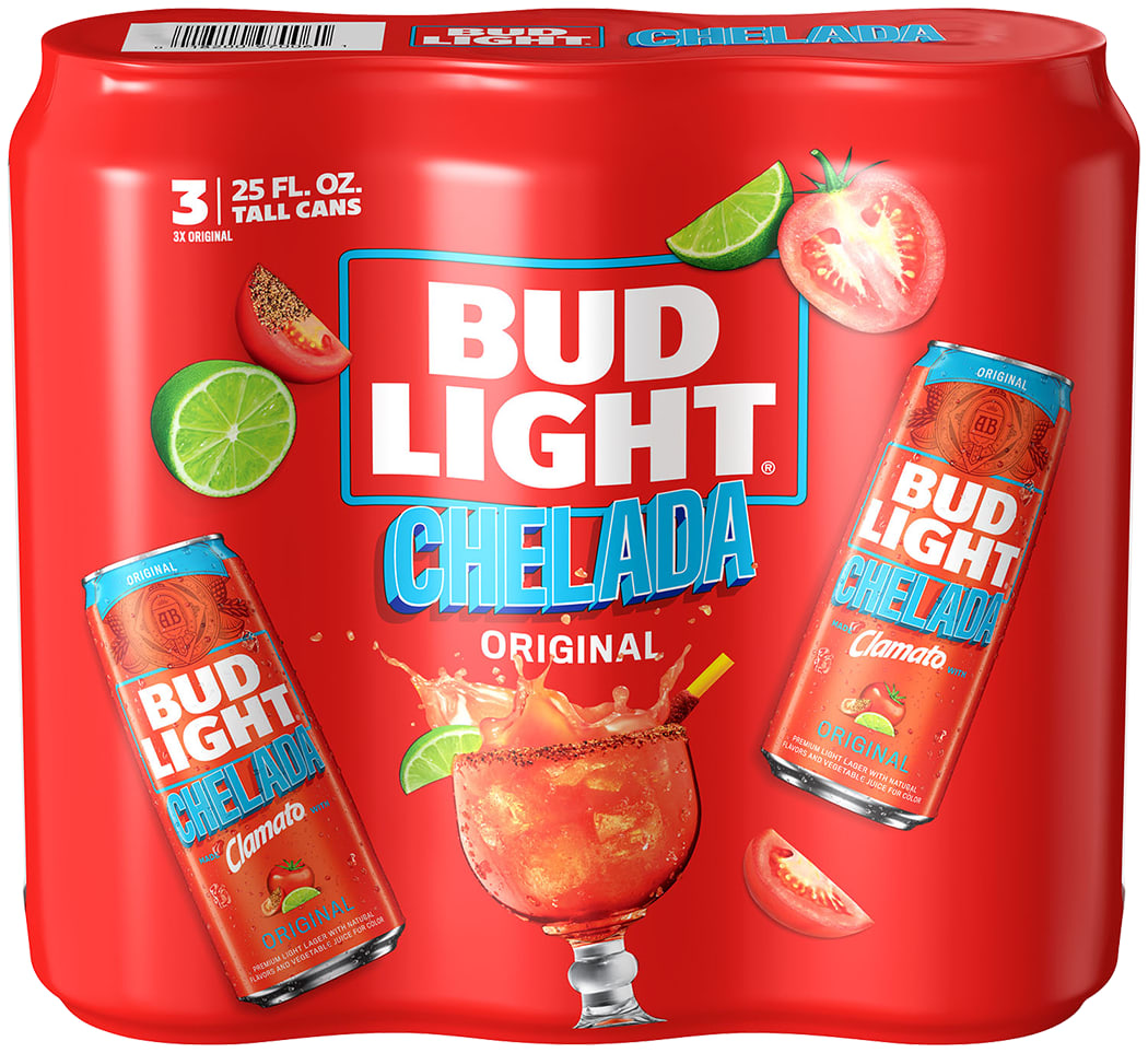 Bud Light Chelada with Clamato 5x 3 Pack (25 oz Cans) – The Booze Outlet