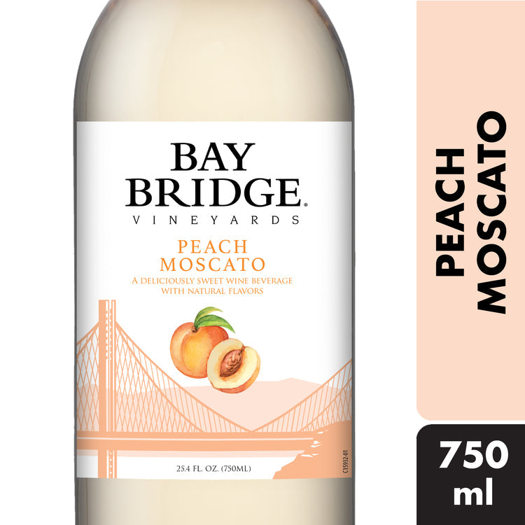 BAY BRIDGE PEACH MOSCATO 750ML – The Booze Outlet