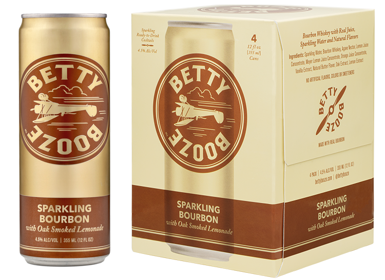 Betty Booze Sparkling Bourbon w/ Oak Smoked Lemonade – The Booze Outlet
