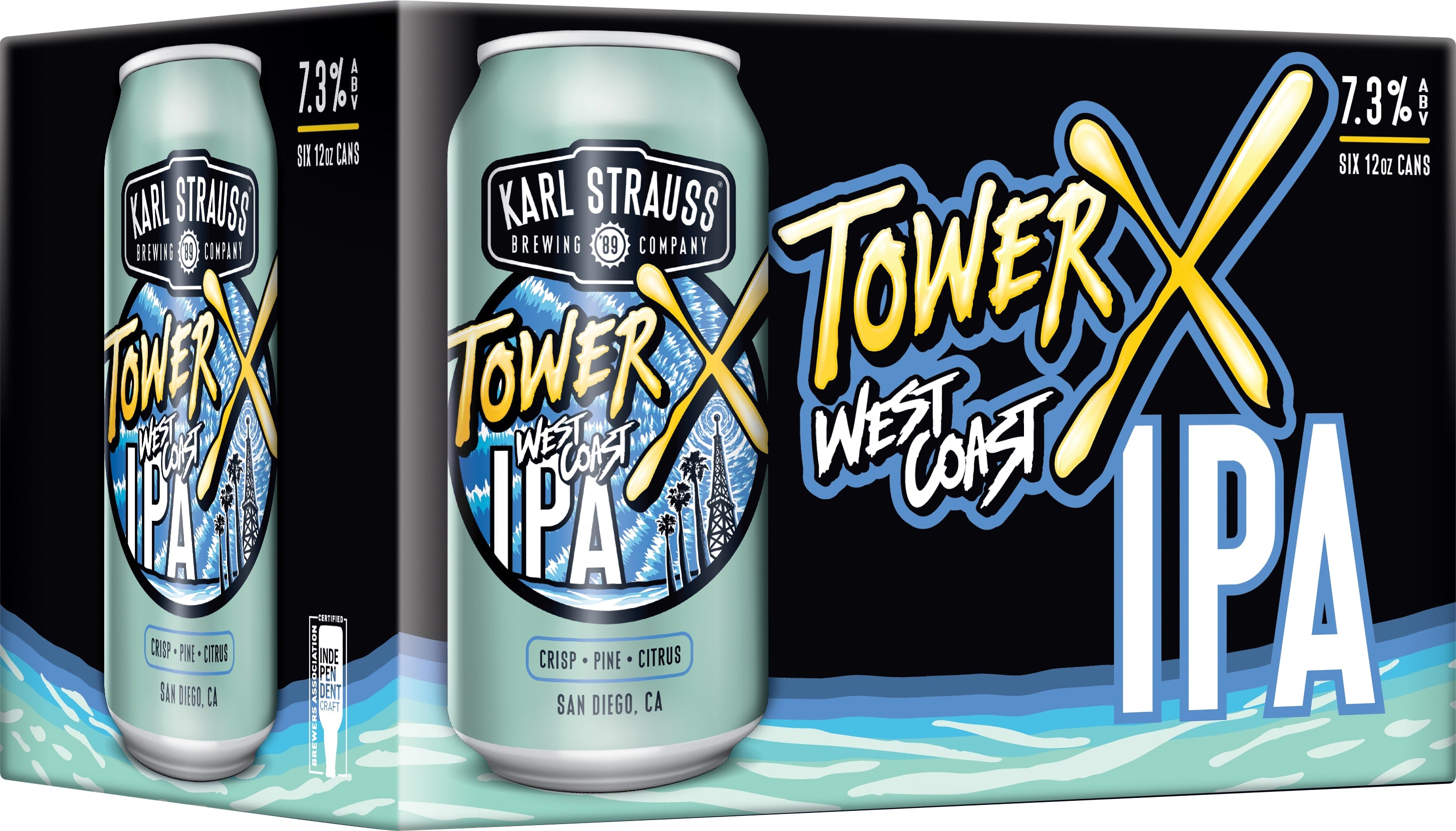 Karl Strauss Karl West Coast X IPA 4x 6 Pack (12 oz Cans) – The Booze ...
