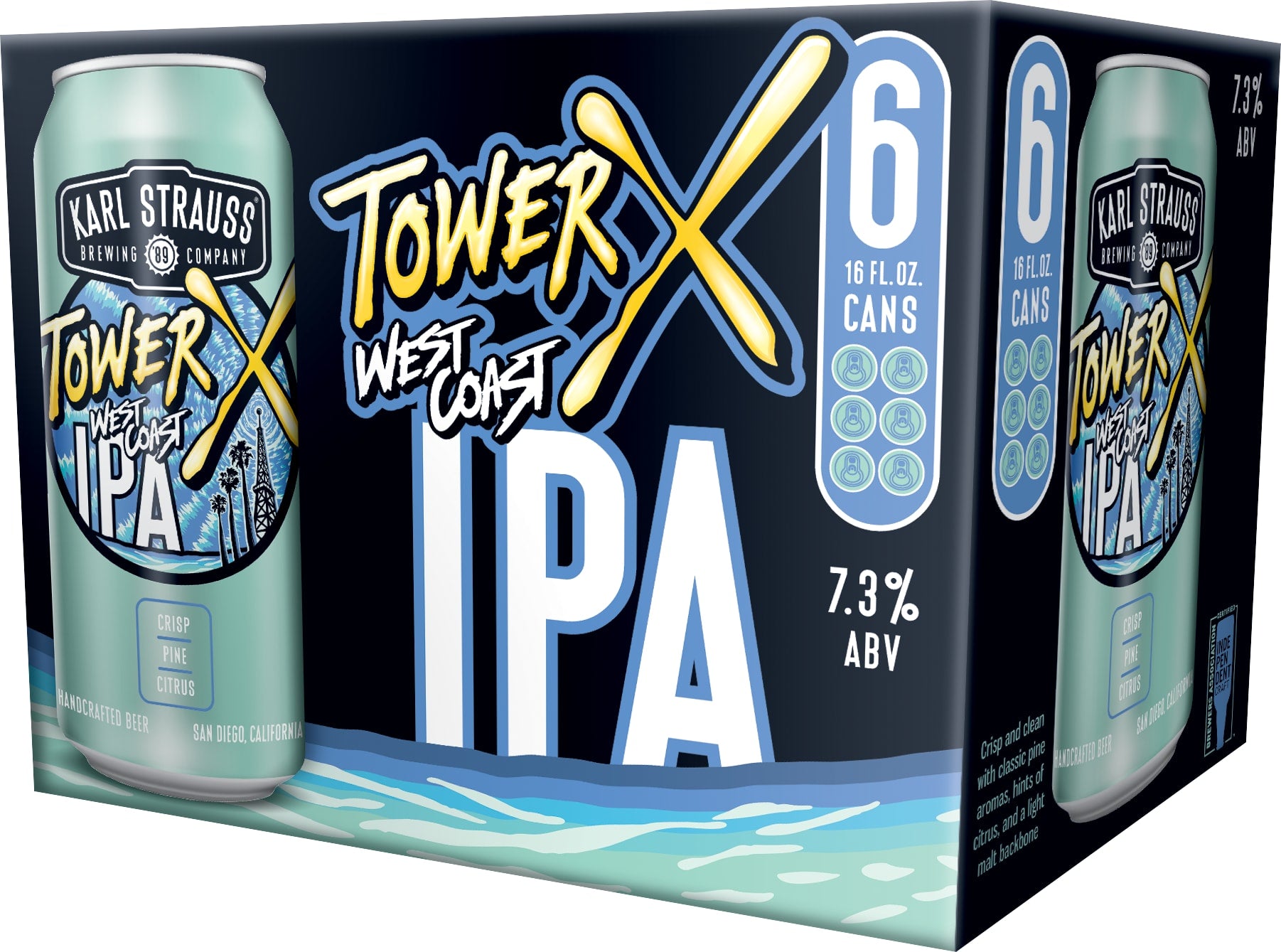 Karl Strauss Karl West Coast X IPA 4x 6 Pack (16 oz Cans) – The Booze ...
