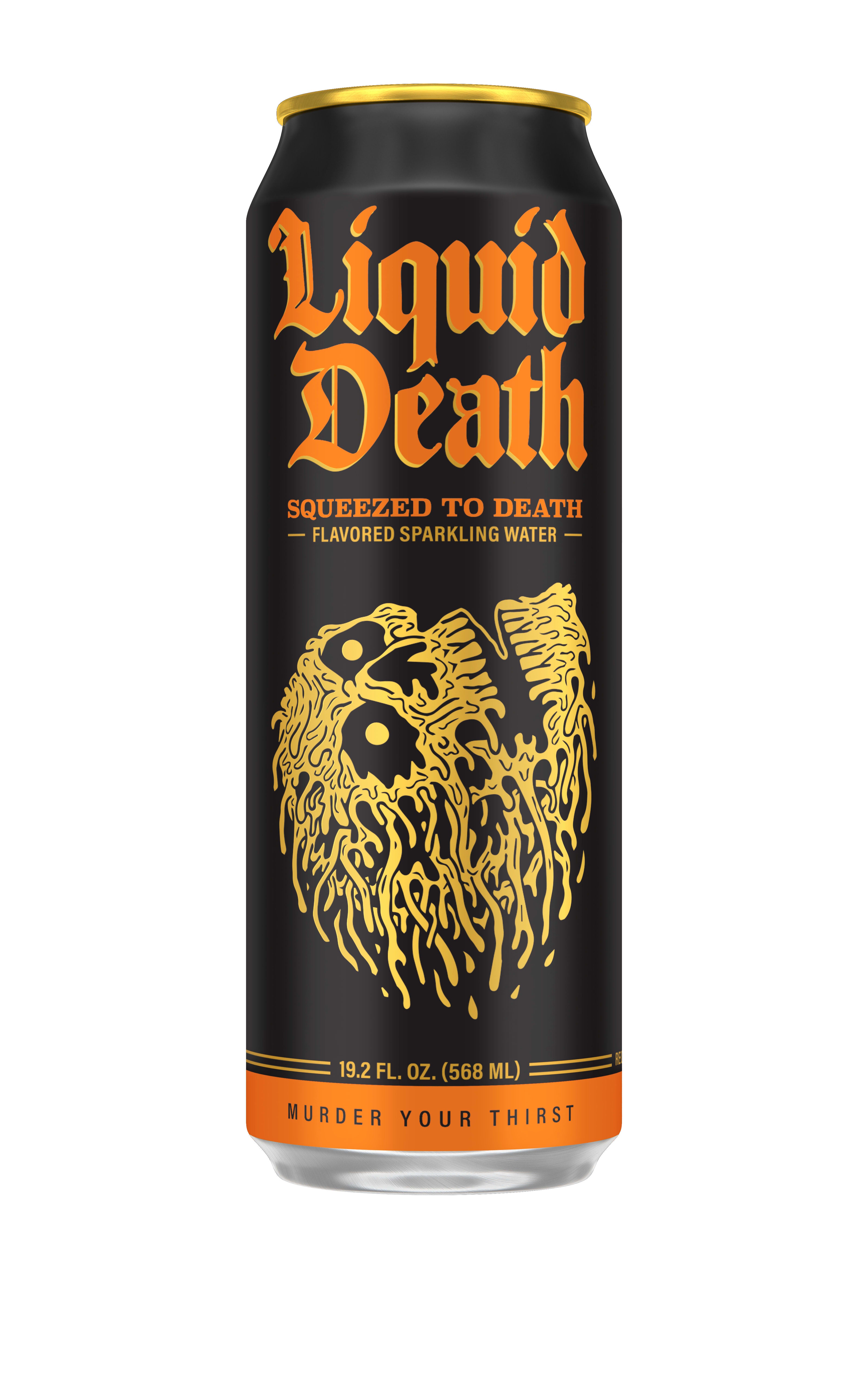 Liquid Death Squeezed To Death 24 Pack (19.2 oz Cans) – The Booze Outlet