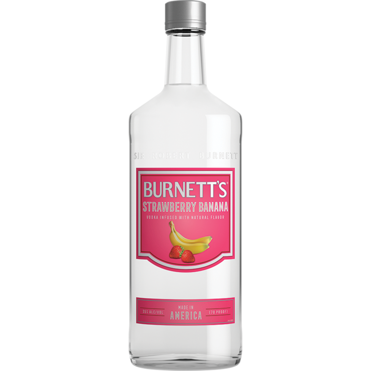 BURNETT'S STRAWBERRY BANANA FLAVORED VODKA 70 750ML – The Booze Outlet