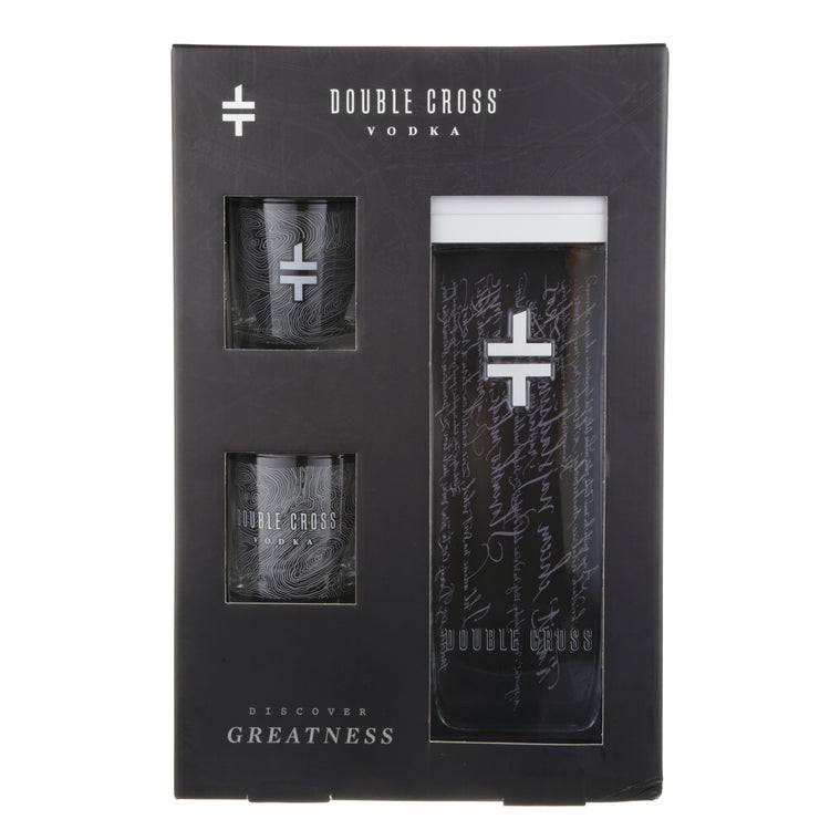 DOUBLE CROSS VODKA 80 W/ ROCKS GLASS 750ML – The Booze Outlet