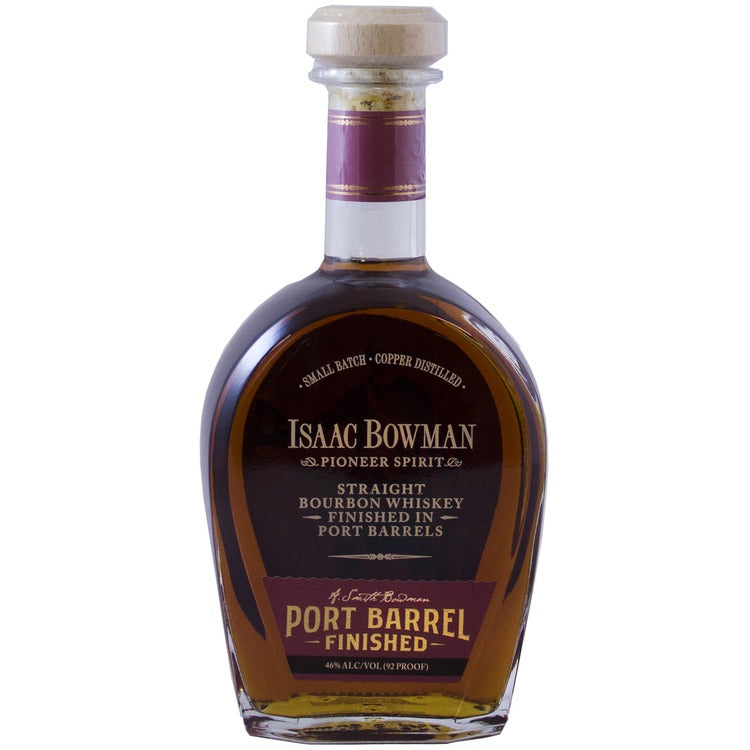 ISAAC BOWMAN STRAIGHT BOURBON PORT BARREL FINISHED 92 750ML – The Booze ...