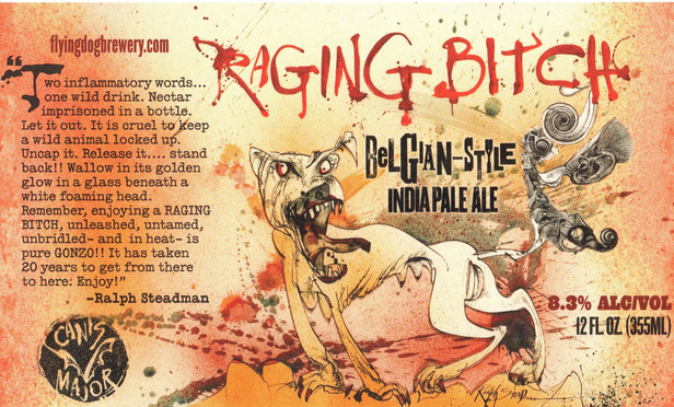 FLYING DOG RAGING BITCH BELGIAN IPA 4/6PK 12 oz (24) – The Booze Outlet