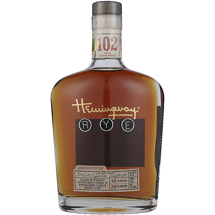 HEMINGWAY RYE WHISKEY SIGNATURE EDITION 102 750ML – The Booze Outlet